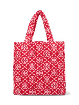 Tory Burch T-Monogram Terry Tote Bag