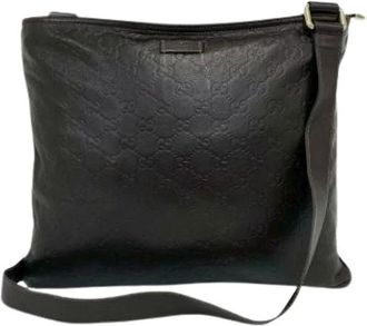 Gucci Pre-owned Pochette Sac Bandouli&egrave;re - Homme - Pre-owned - Noir - Taille: ONE Size