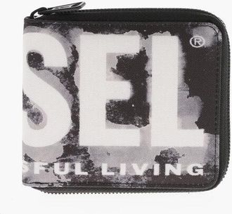 Diesel Wallet RAVE With Acid Wash Effect And Zip size One Size