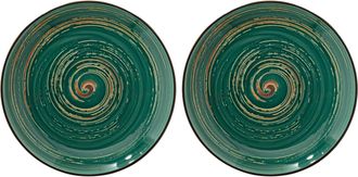 Wilmax England Wilmax | COLORBOOM Essteller | 2er-Set | Durchmesser: 25,5 cm | Modernes Design | Porzellan | Glasiert | Langlebig | Lichtecht | Anlaufgeschützt | Für