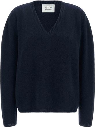 Be You V-Pullover - Blau