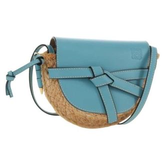Loewe Pre-owned Wood Shoulder Bag - - Pre-owned - Damen - Blau - ONE SIZE