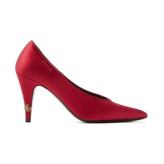 Versace Femme, Chaussures, Rouge, Taille: 37 1/2 EU Pump T.90 Fabric Decollete