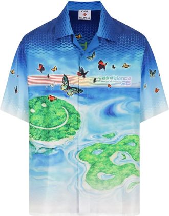 Casablanca Hemd mit Print - Blau