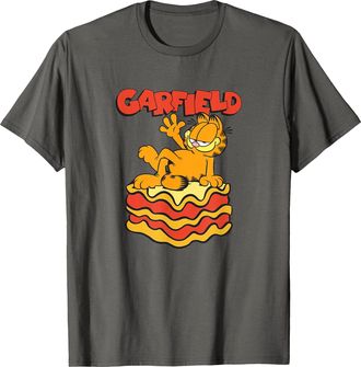 Garfield T-Shirt, Herren & Damen, Grau, S, Klassisch, Cartoon, Katzenliebhaber