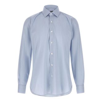 Barba Popeline Hemd - - Shirts - Herren - Blau - 3XL