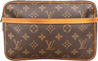 Louis Vuitton Crossbody Bags - Louis Vuitton Monogram Canvas Compiegne 23 Clutch - Gr. unisize - in Braun - f&uuml;r Damen