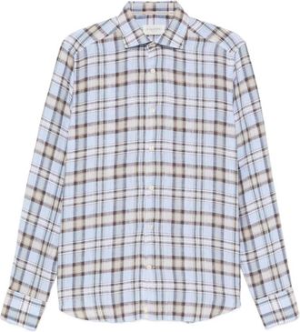 Tintoria Mattei Homme, Chemises, Bleu, Taille: 2XL Chemise de couleur unie