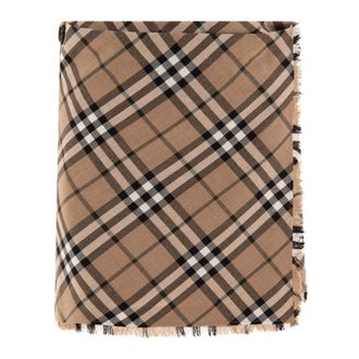 Burberry Mini-Kilt mit Karom-Muster und Wollmischung - - Skirts - Damen - Beige - S