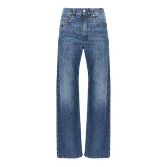 Brunello Cucinelli Zeitgen&ouml;ssische lockere Hose - - Jeans - Damen - Blau - XL