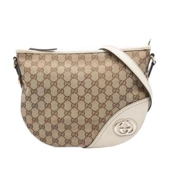 Gucci Pre-owned Vintage Canvas Umh&auml;ngetasche - - Pre-owned - Damen - Beige - ONE SIZE