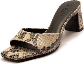 OFF THE HOOK Park - Sandales à talon carré en daim - Mamba-Multicolore