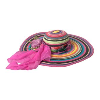 Dolce & Gabbana Fantasy Wide Brim Floppy Hat - - Accessories - Damen - Mehrfarbig - ONE SIZE