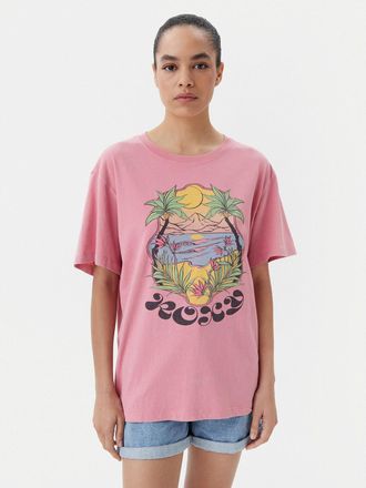 Roxy T-Shirt ERJZT05905 Rosa Oversize