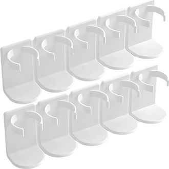 BESPORTBLE 2 St&uuml;ck Zuschneidbarer Wand Organizer aus Wei&szlig;em Kunststoff Selbstklebender Badezimmerhalter f&uuml;r Parf&uuml;m Elektrische Zahnb&uuml;rsten und Lotionflaschen