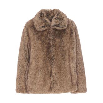 Liu Jo Faux Fur Jacke - - Jackets - Damen - Braun - M