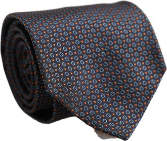 Dolce & Gabbana Geometric Silk Necktie - Navy