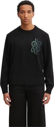 Filling Pieces Pull en maille nou&eacute; - Homme - Pulls - Noir - Taille: XL