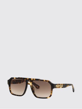 Philipp Plein Lunettes de soleil masque carr&eacute;es en ac&eacute;tate avec double pont