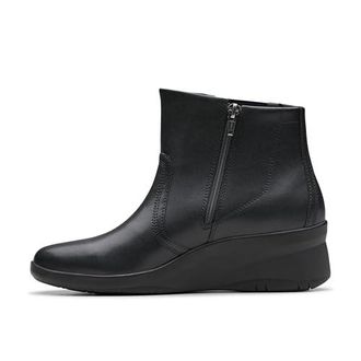 Clarks Femme Suttyn Rae Botte Tendance, Black Leather, 38 EU