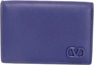 Valentino Pre-owned Cuir petite-maroquinerie - Femme - Pre-owned - Bleu - Taille: ONE Size