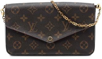 Louis Vuitton Hobo Bags - Monogram Pochette Felicie - Gr. unisize - in Braun - f&uuml;r Damen