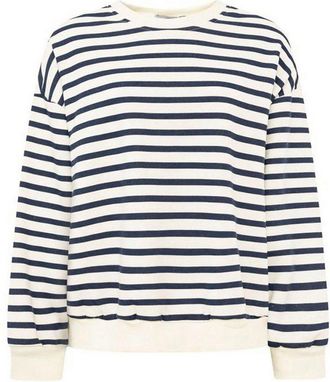 Zwillingsherz Sweatshirt Stripes Rundhalsausschnitt, mit Streifen
