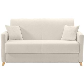 Miliboo Skandinavische Schlafcouch beige mit Matratze 13 cm 2-3-Sitzer skandy