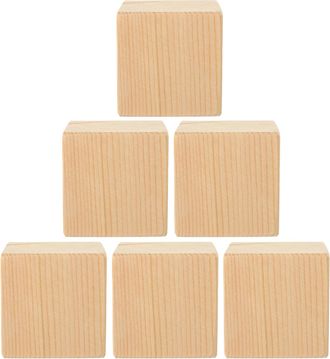 Soimiss 6 St&uuml;ck M&ouml;belbeine rutschfeste Bettbeinerh&ouml;hungen 5X5X5cm Stabile M&ouml;belerh&ouml;hungen f&uuml;r Sofa Tisch Stuhl Bodenschutz Anti Wackel Funktion Einfache Monta