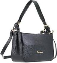 Pierre Cardin Sac &agrave; bandouli&egrave;re pour femme en cuir v&eacute;ritable Made in Italy 23x13x7 cm 1993, Noir, Taille unique