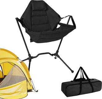 Generico Campingst&uuml;hle, robuster und ergonomischer Stuhl mit Unterst&uuml;tzung, tragbarer Schaukelstuhl f&uuml;r Rasen, f&uuml;r Garten, Party, Picknick und Outdoor