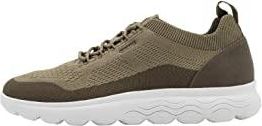 Geox Baskets U Spherica A pour Homme, Musk Militaire, 41 EU Étroit
