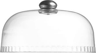 Amosfun Kuchenglocke Tortenplatte Kuchenst&auml;nder Glasglocke Fliegenhaube: 2 St&uuml;cke Kunststoff Tortenglocke Torten Glashaube Kuchen Haube Tortenhaube Lebensmitt