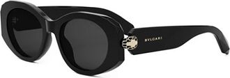 Bulgari unisex, Accessoires, Noir, Taille: 52 MM Serpenti Lunettes de soleil