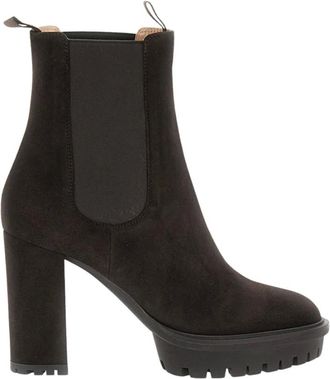 Gianvito Rossi Femme, Chaussures, Brun, Taille: 37 EU Barry Bootie