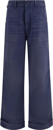 Acne Studios Pantalon en serg&eacute; de coton - Homme - Jeans - Bleu - Taille: L