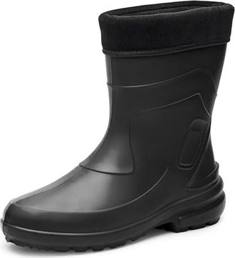 Ladeheid Bottes de Pluie Thermiques en EVA Femme LA-800-2017 (Noir/Noir, 37 EU)