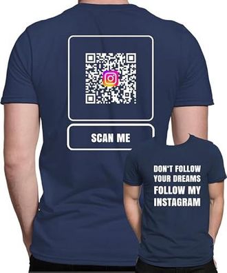Generic T-shirt à capuche avec code QR - Insta Scan Scoalmedia - Augmentez vos followers avec un Instagram QR Scan personnalisé rapide et une inscription amus