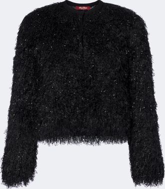 Max Mara Cardigan mit Pailletten