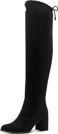 Marco Tozzi Bottes au-dessus du genou Stiefel 2-25527-45 pour femme, noir, 40 EU, Noir, 41 EU