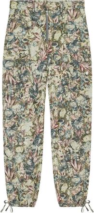 Ganni Hose mit Blumen-Print - Nude