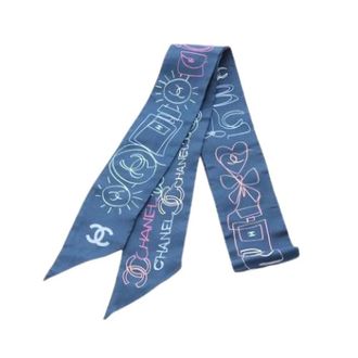 Chanel Pre-owned Scarf - Femme - Pre-owned - Bleu - Taille: ONE Size