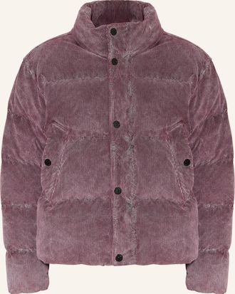 Stone Island Daunenjacke Aus Cord rot