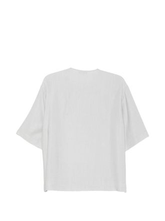 Emporio Armani Textured Wool Blend Shirt - Grey
