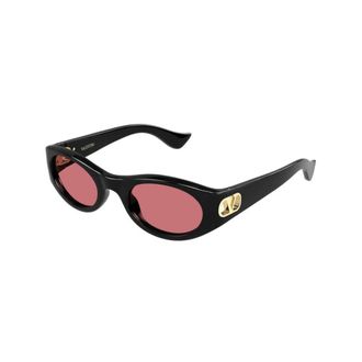 Valentino VLogo Sonnenbrille mit ovalem Rahmen - - Accessories - unisex - Schwarzk - 53 MM