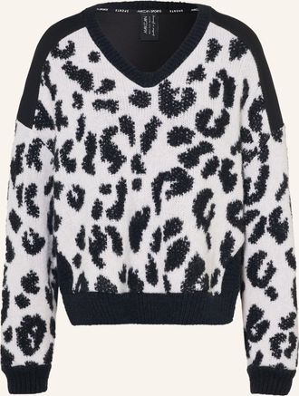 Marc Cain Pullover Im Materialmix Mit Alpaka schwarz