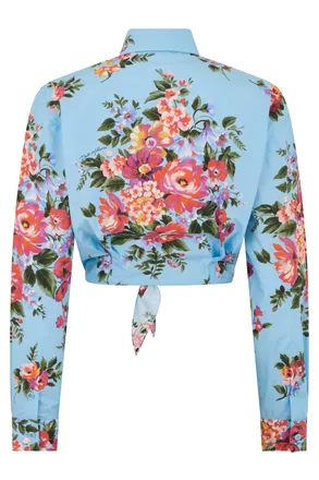 Dolce & Gabbana Womens Cotton Shirt Light Blue