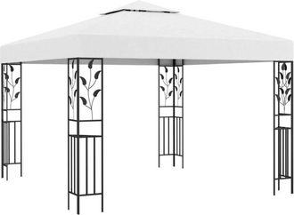 vidaXL Vidaxl - Tonnelle 3x3 m Blanc 180 g/m²