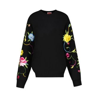 Kenzo Wildflower Sweatshirt - - Sweatshirts & Hoodies - Damen - Schwarzk - L