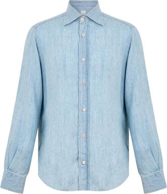 Eleventy Homme, Chemises, Bleu, Taille: XL 08 Zucchero Camicia